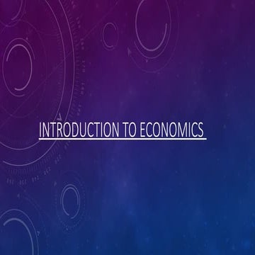 introduction to economics.macro and micro economics | PPTX