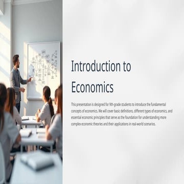 Introduction to Economics.pptx for class 9th | PPTX