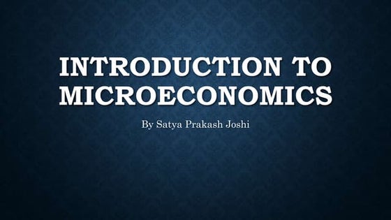 Microeconomics | PDF
