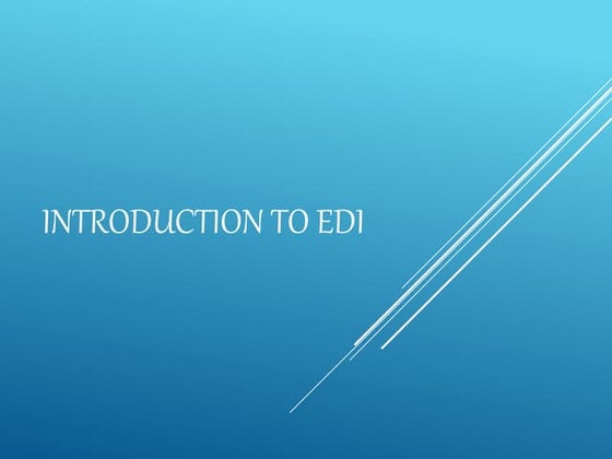 Electronic data interchange(edi) | PPT