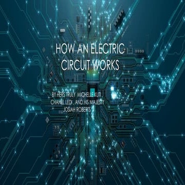 PPT Electric Circuits, Science for grade 5 | PPTX