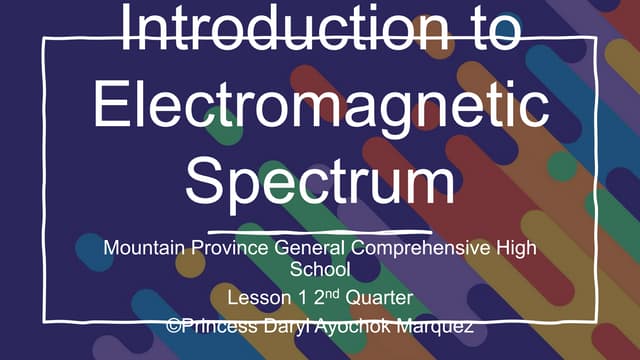 Science 10 - Introduction to Electromagnetic Waves | PPTX