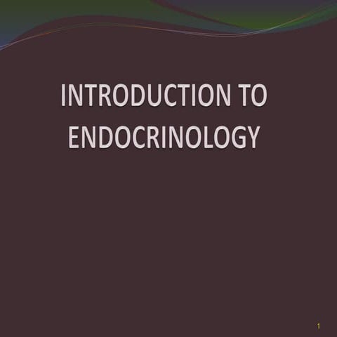 INTRODUCTION TO ENDOCRINOLOGY.pptx ENDOCRINE SYSTEM | PPTX | Endocrine and Metabolic Diseases ...