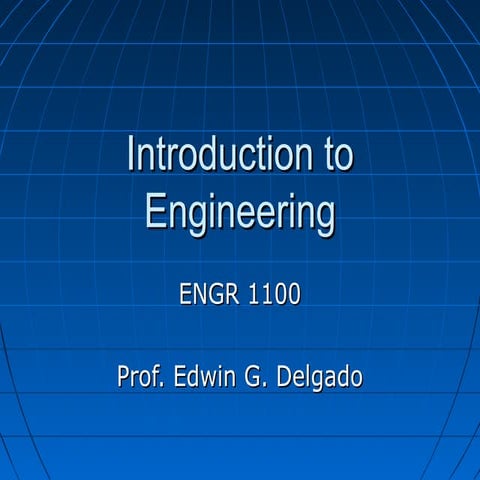 Introduction to engineering | PPT