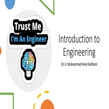 Introduction to Engineering (Beasiswa Indonesia Maju) | PDF
