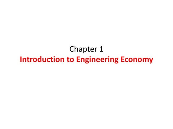 The 7 principles of Engineering Economy | PPT