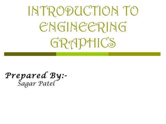 Unit 1 intro. engineering graphics | PPT