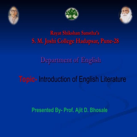 literature.ppt english presentation about different literary periods | PPT