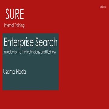 Introduction to enterprise search | PPTX | Search | Internet
