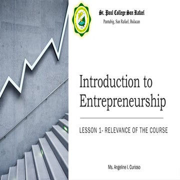 Introduction to Entrepreneurship 101.111