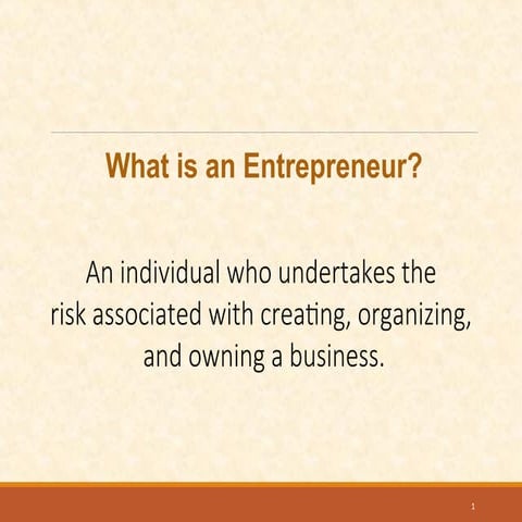 Introduction to Entrepreneurship .ppt