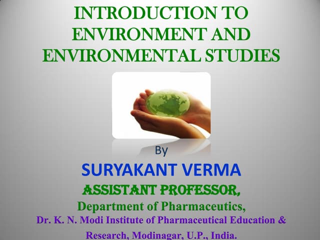 Environment and its components | PPTX