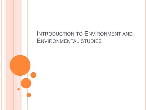 Definition, scope and Importance of environment science | PPTX | Science