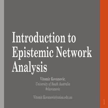 Introduction to Epistemic Network Analysis | PDF