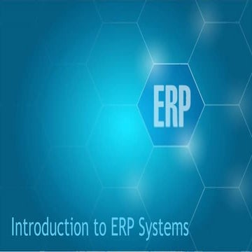 Introduction to ERP Systems | PDF
