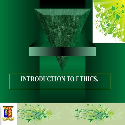 Introduction to ethics first class ppt | PPT