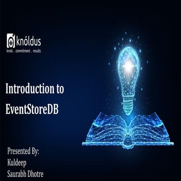 Introduction To Eventstoredb Pptx Pdf