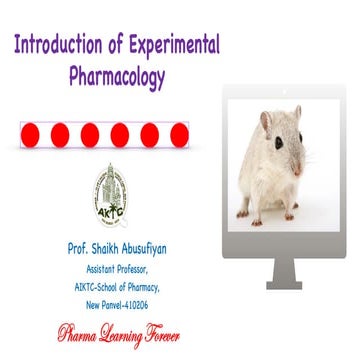 Introduction to experimental pharmacology | PDF