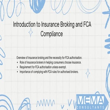 Navigating FCA Compliance in Insurance Broking: A Strategic Overview | PPT