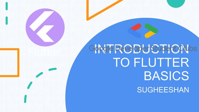 Introduction To Flutter Basicspptx Programming Languages Computing