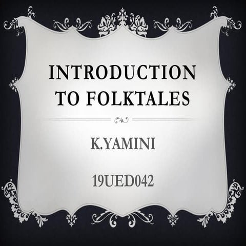 Introduction to folktales | PDF