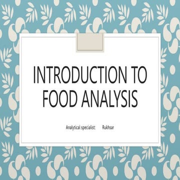 INTRODUCTION TO FOOD ANALYSIS .pptx