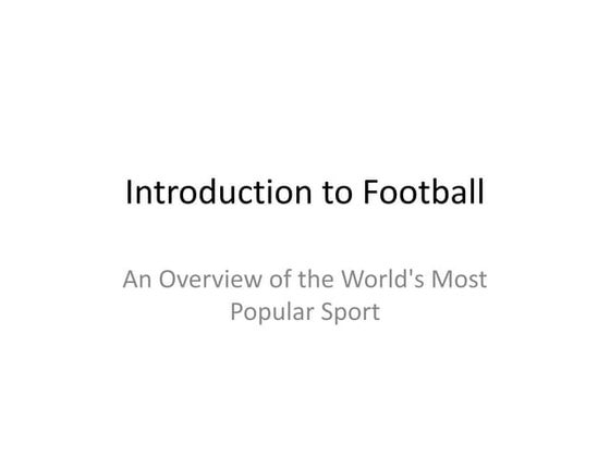Football ppt | PPTX
