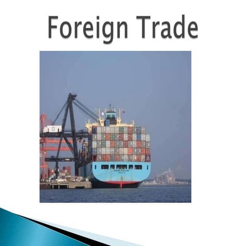 Introduction to foreign trade slide show | PPTX