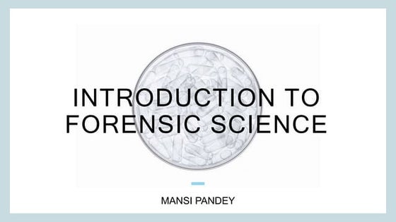History development of forensic science | PPT