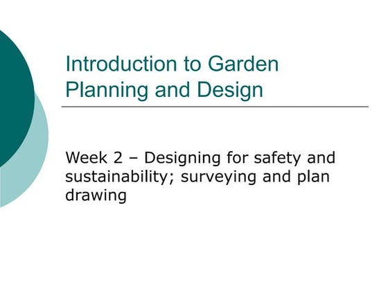 Introduction to garden planning and design session 2 slides | PPT ...