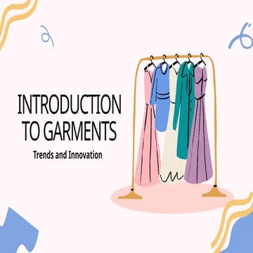 INTRODUCTION TO GARMENTS in Technology and Livelihood education | PPTX