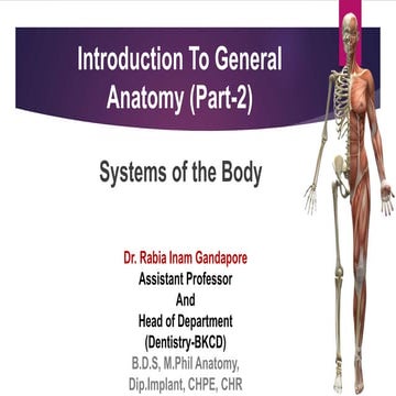 Introduction To General Anatomy (muscle and body systems) Parrt 2.pptx