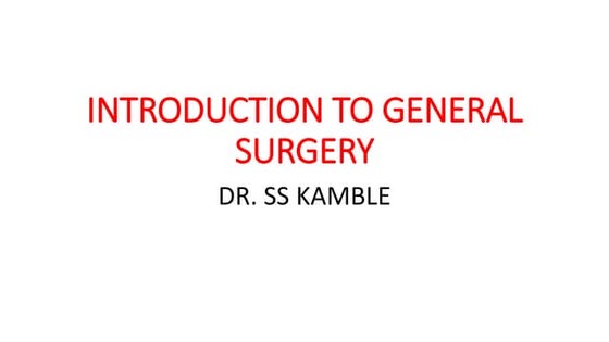 Principles of general surgery | PPT