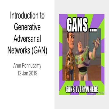 Introduction to Generative Adversarial Networks (GAN) | PPT