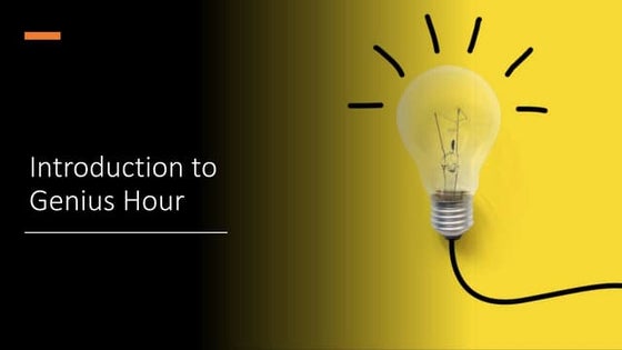 Genius Hour in Education | PPT