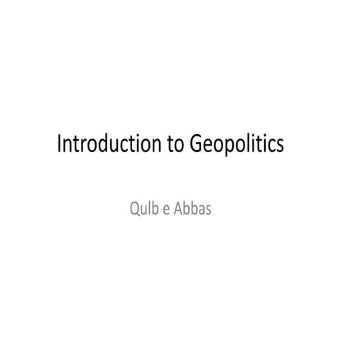 Introduction to Geopolitics.pptx