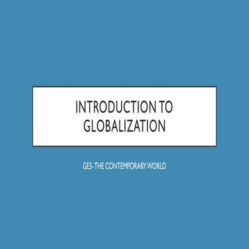 Introduction to globalization (The Contemporary World).pptx