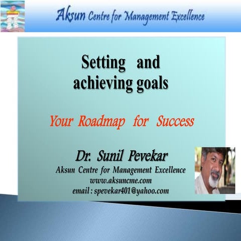 Introduction to goal setting | PPT
