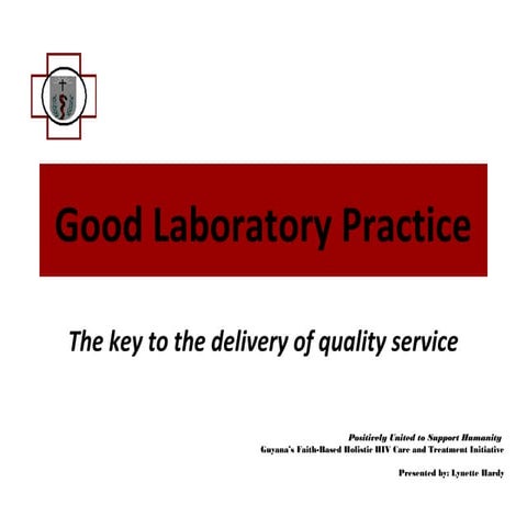 Introduction To Good Laboratory Practise | PPT
