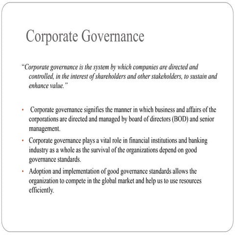 Introduction to governance | PPTX