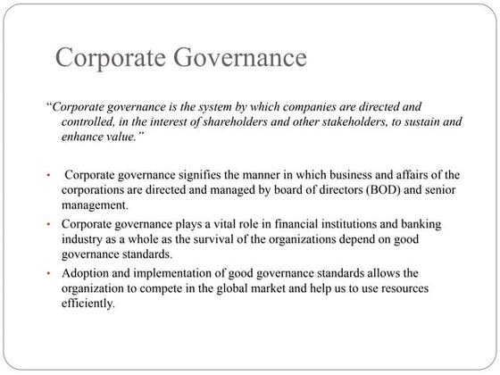 Corporate Governance and Ethical Business Strategy | PPT