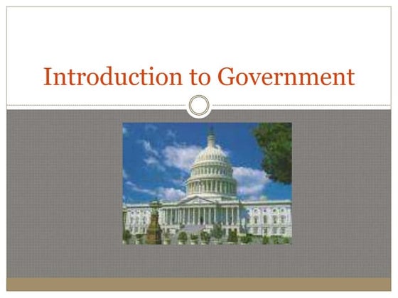 GOVERNMENT | PPT
