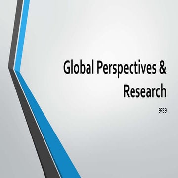 Introduction to Global Perspectives & Research | PPTX