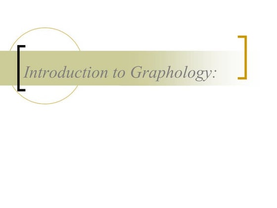 Facts on graphology | PDF