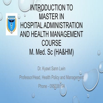 Introduction to hahm 2017 | PPT
