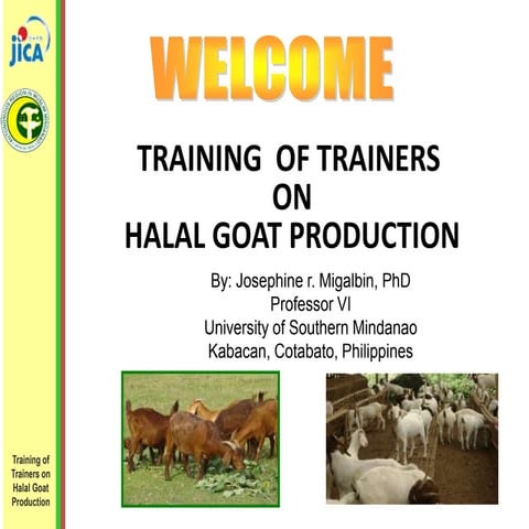 Introduction to halal goat raising | PPT