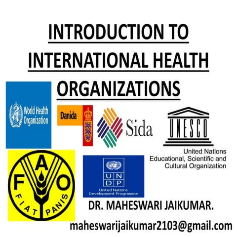 INTRODUCTION TO HEATH ORGANIZATIONS | PPTX