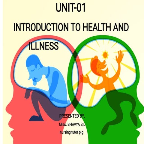 UNIT-1 INTRODUCTION TO HEALTH AND ILLNESS.pptx
