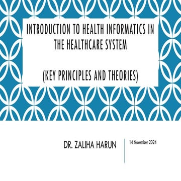 Introduction to Health Informatics in the Healthcare System.pptx