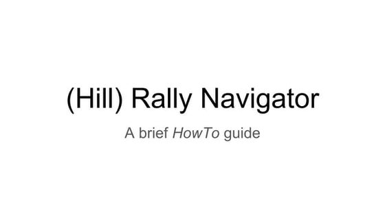 Rally - How to use it | PDF